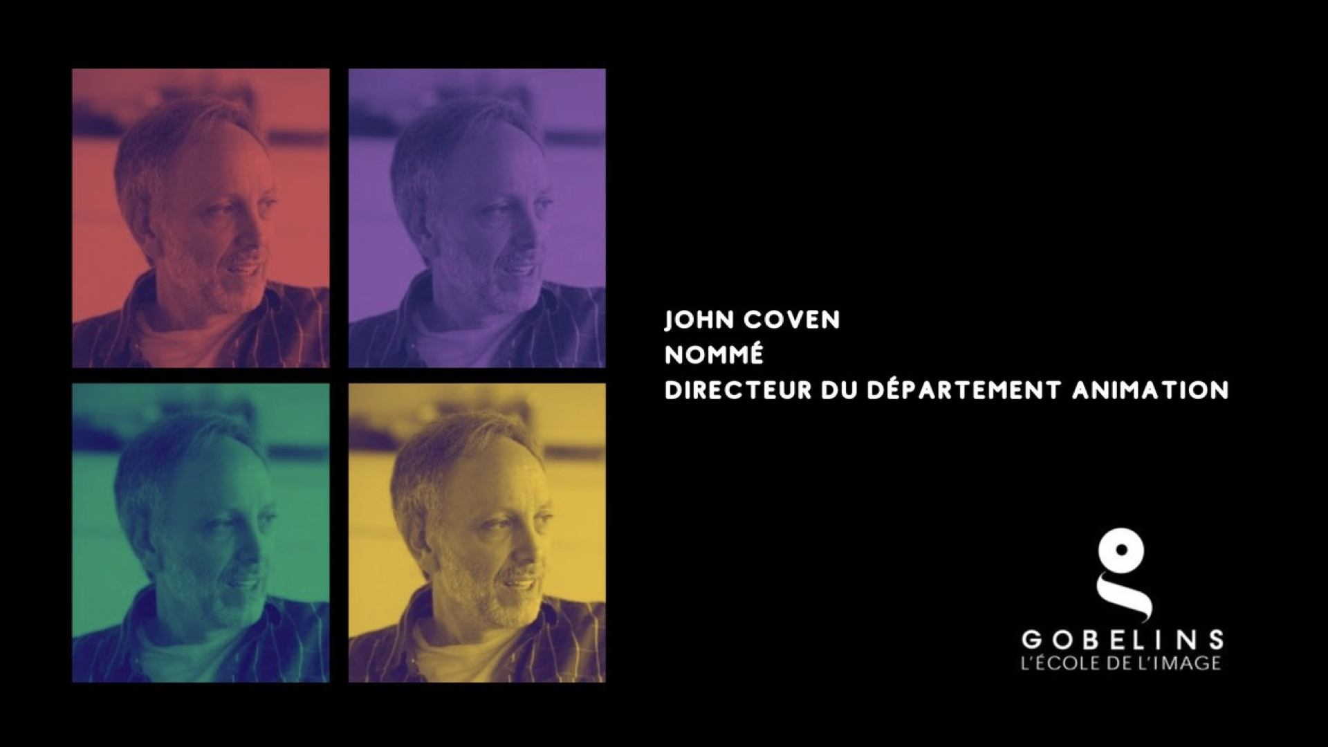 John Coven devient Directeur du Département Cinéma d'animation de l ...
